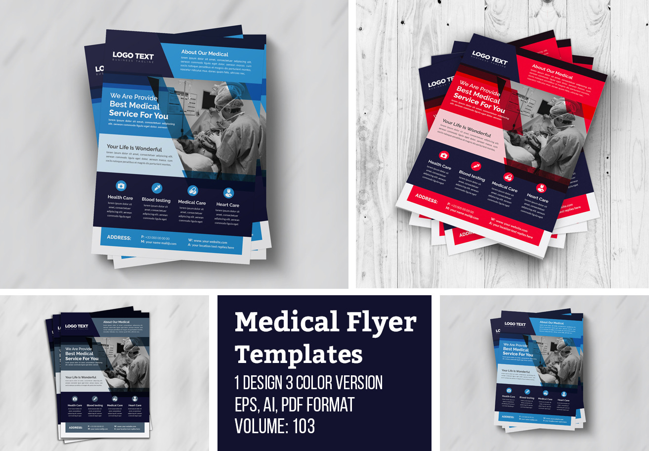 Creative Medical Flyer Template, a Flyer Template by MRI STUDIO