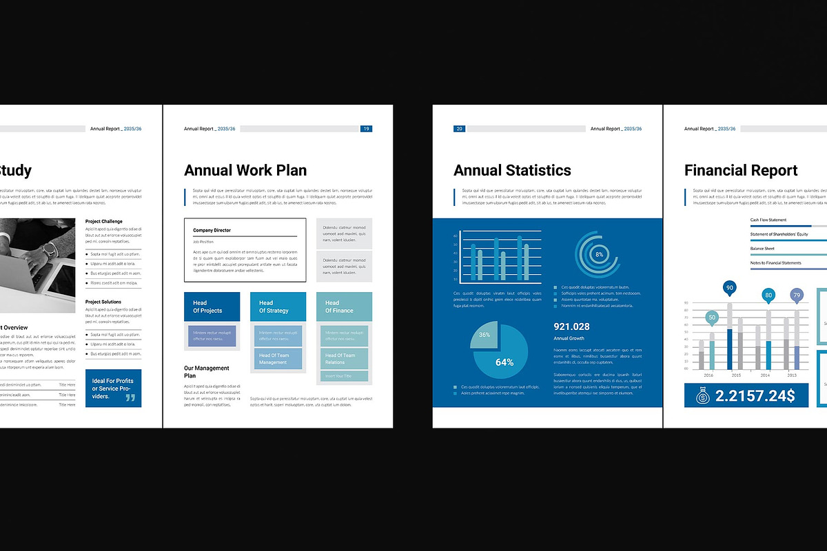Annual Report Template, a Brochure Template by DesignCrest