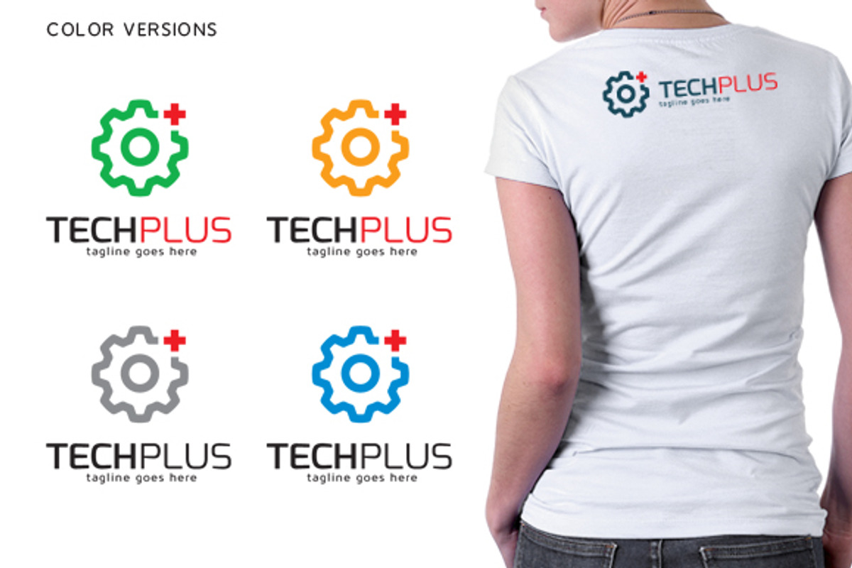 Technology Plus Logo Template, a Branding & Logo Template by gunaonedesign