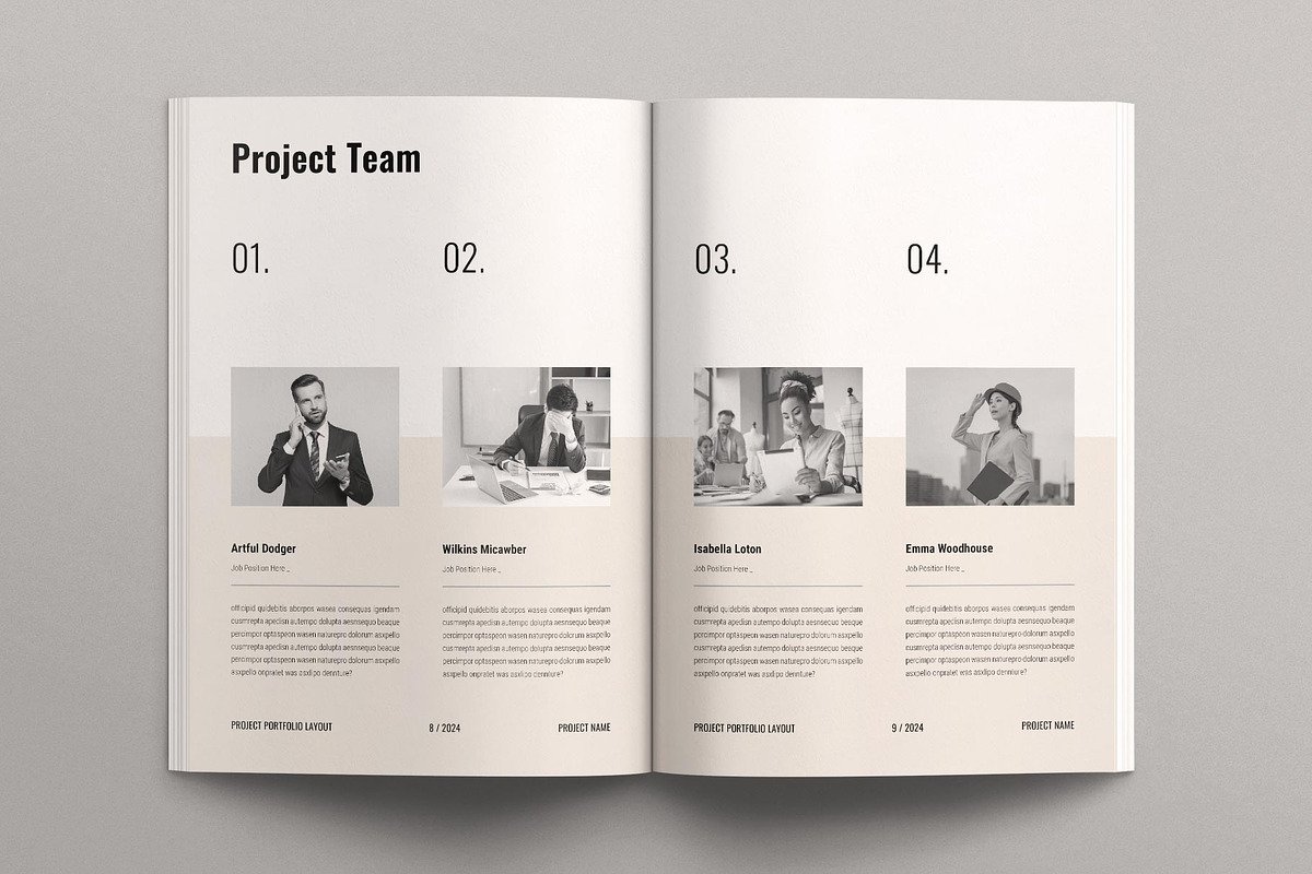 Project Portfolio Template, a Brochure Template by TemplatesForest