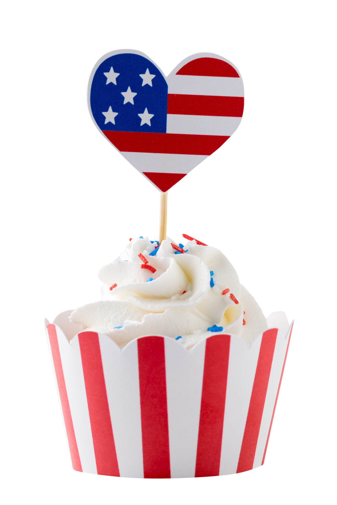 Independence day cupcake featuring cupcake, independence day, and heart ...