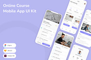 Online Course Mobile App UI Kit, an UI Kit Template by Betush