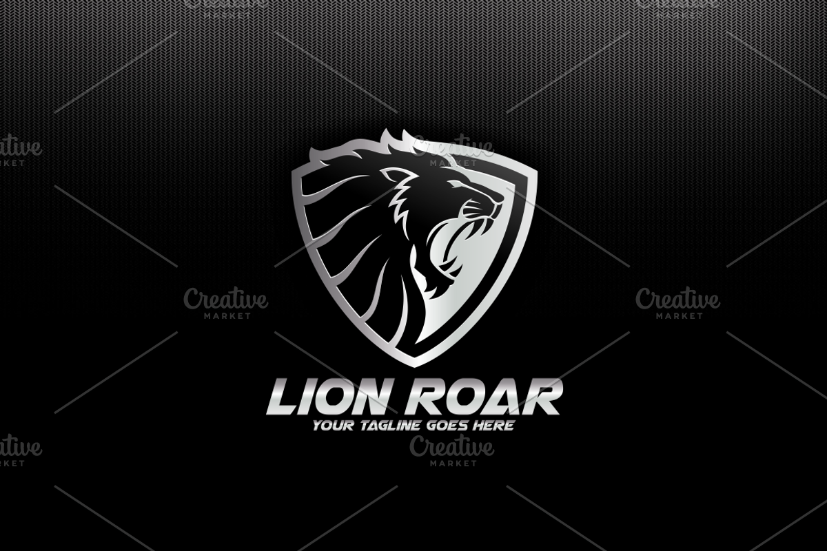 Lion Roar Logo, a Branding & Logo Template by VectorCrow | Creative Market