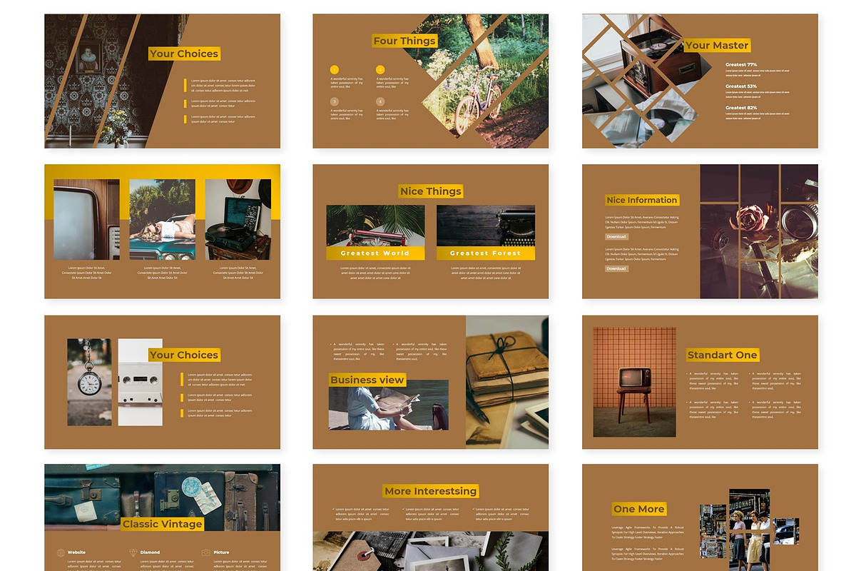 Brown - Power Point Template, a Presentation Template by AQR Studio