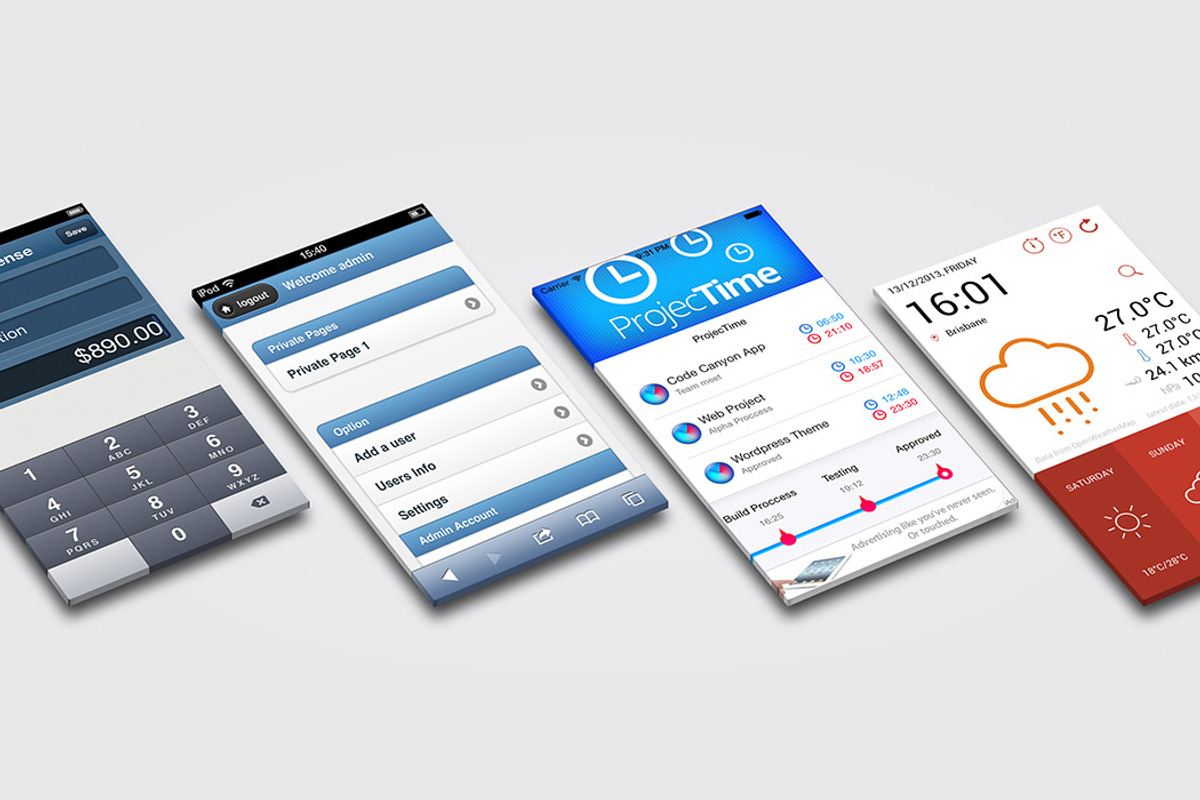 Mobile App Mock-Up 2, an Android Mockup by Graphicsworld125