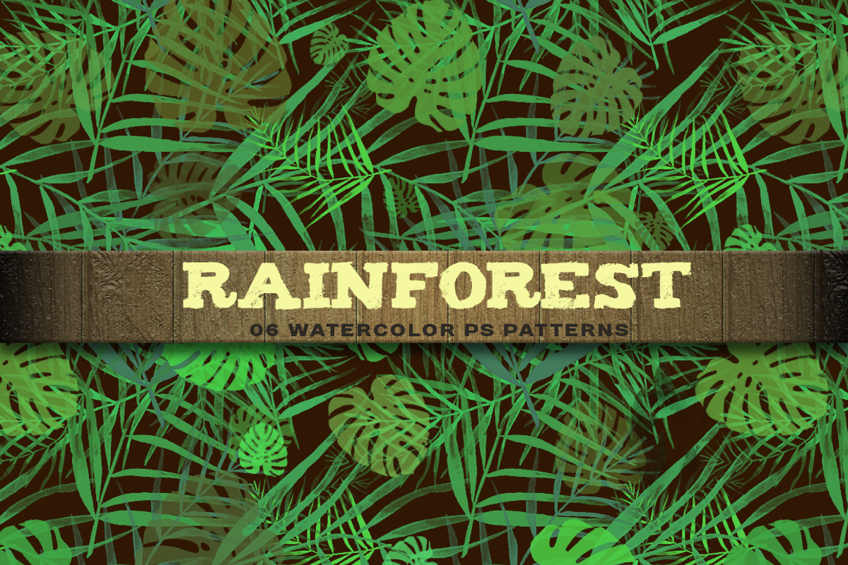 Rainforest, a Pattern Graphic by Digital Art Creations