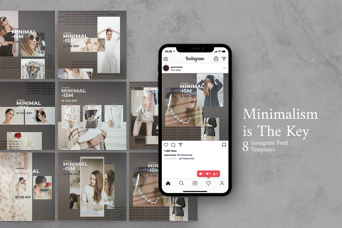 Minimalism - Instagram Post Template, a Social Media Template by UnicodeID