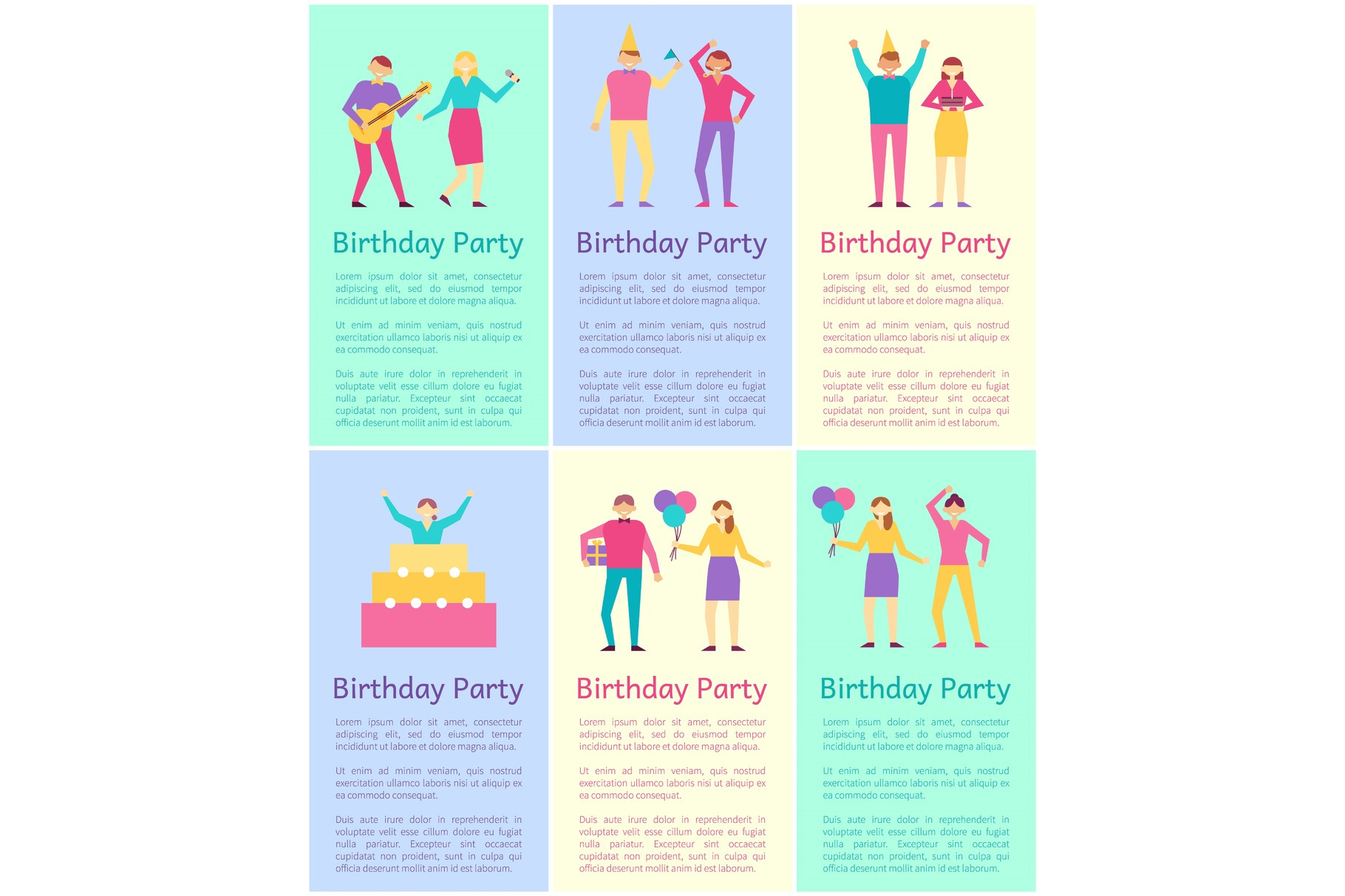 Birthday Party Collection Vector Illustration, an Object Graphic by robuart