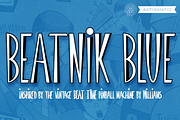Beatnik Blue AOE Family, a Sans Serif Font by Astigmatic