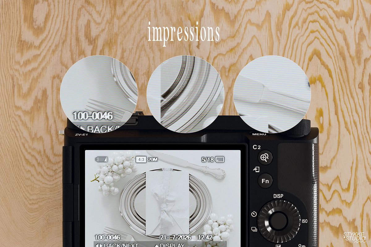 Digital Camera Mockup Live Screen, a Device Mockup by Stykke Studio