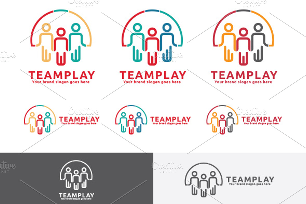 Team Play Logo, a Branding & Logo Template by WheelieMonkey | Creative ...