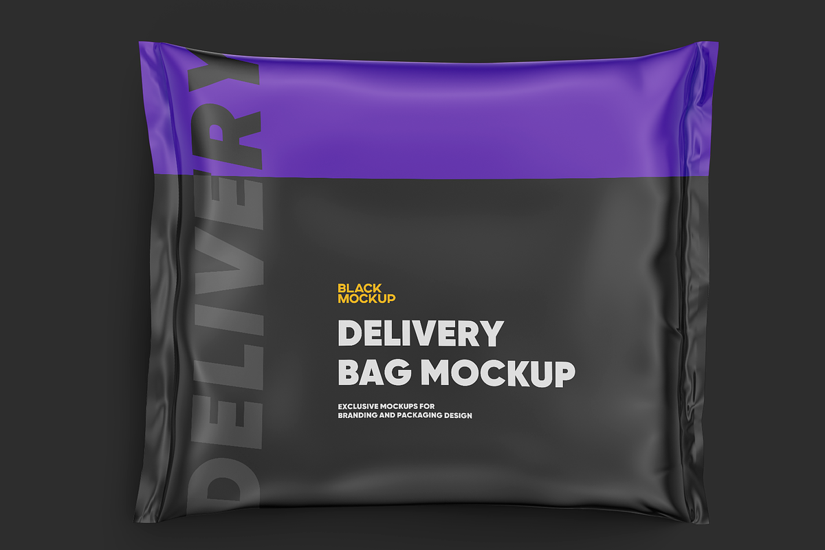 Delivery Bag Mockup. Top view, a Packaging Mockup by BlackMockup ...