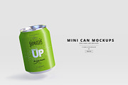 Mini Can Mockups, a Packaging Mockup by pmvch