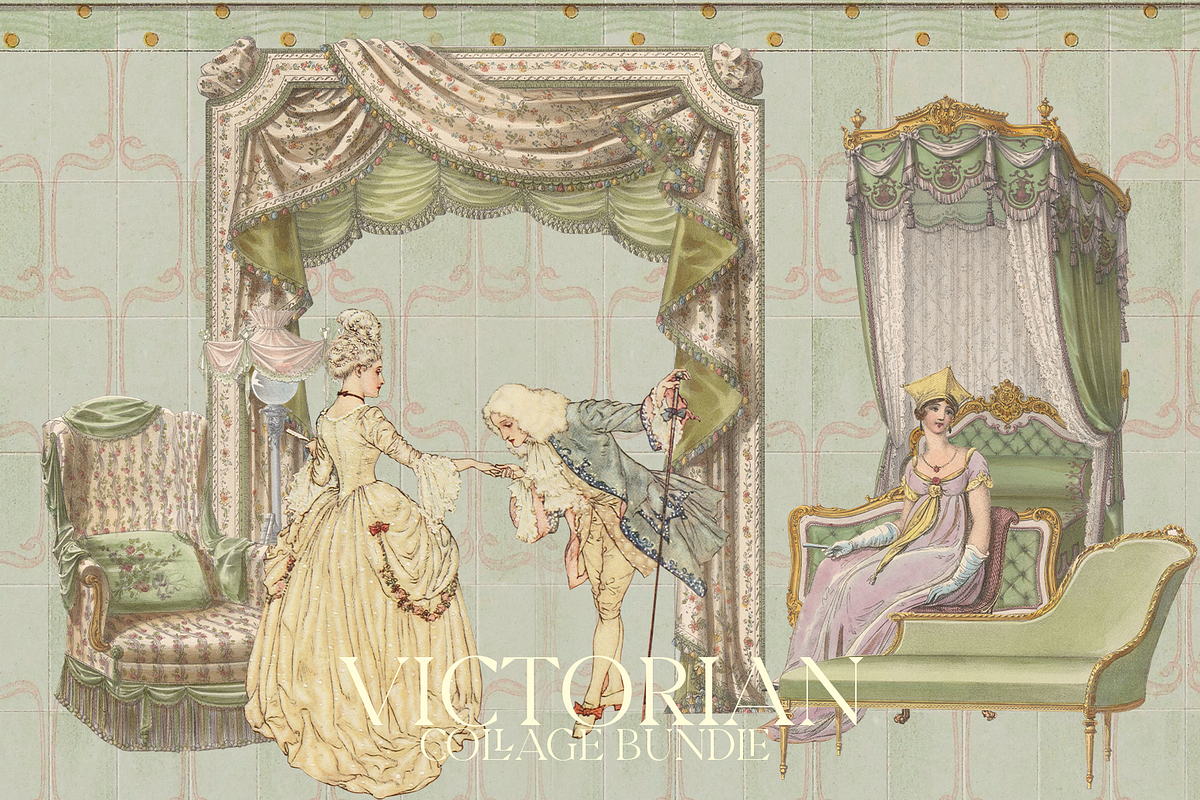 700+ Victorian Collage Bundle, an Object Graphic by Lilithcollageart