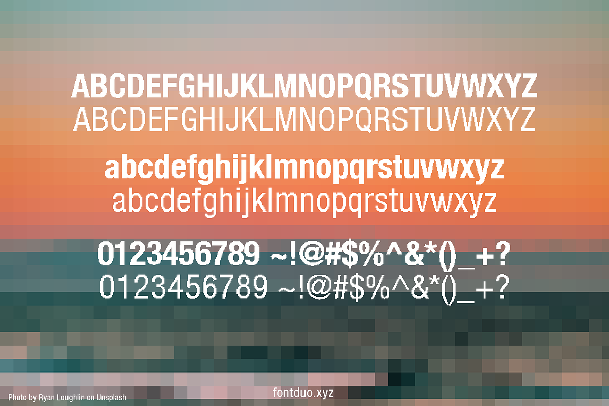 FontDuo Bytes Sans