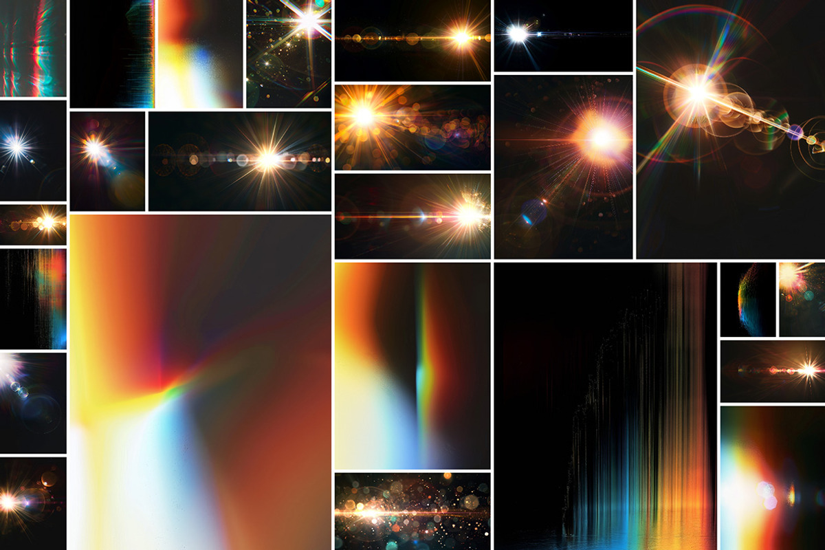 141 Light Leaks Overlays, a Background Graphic by Handmadefont