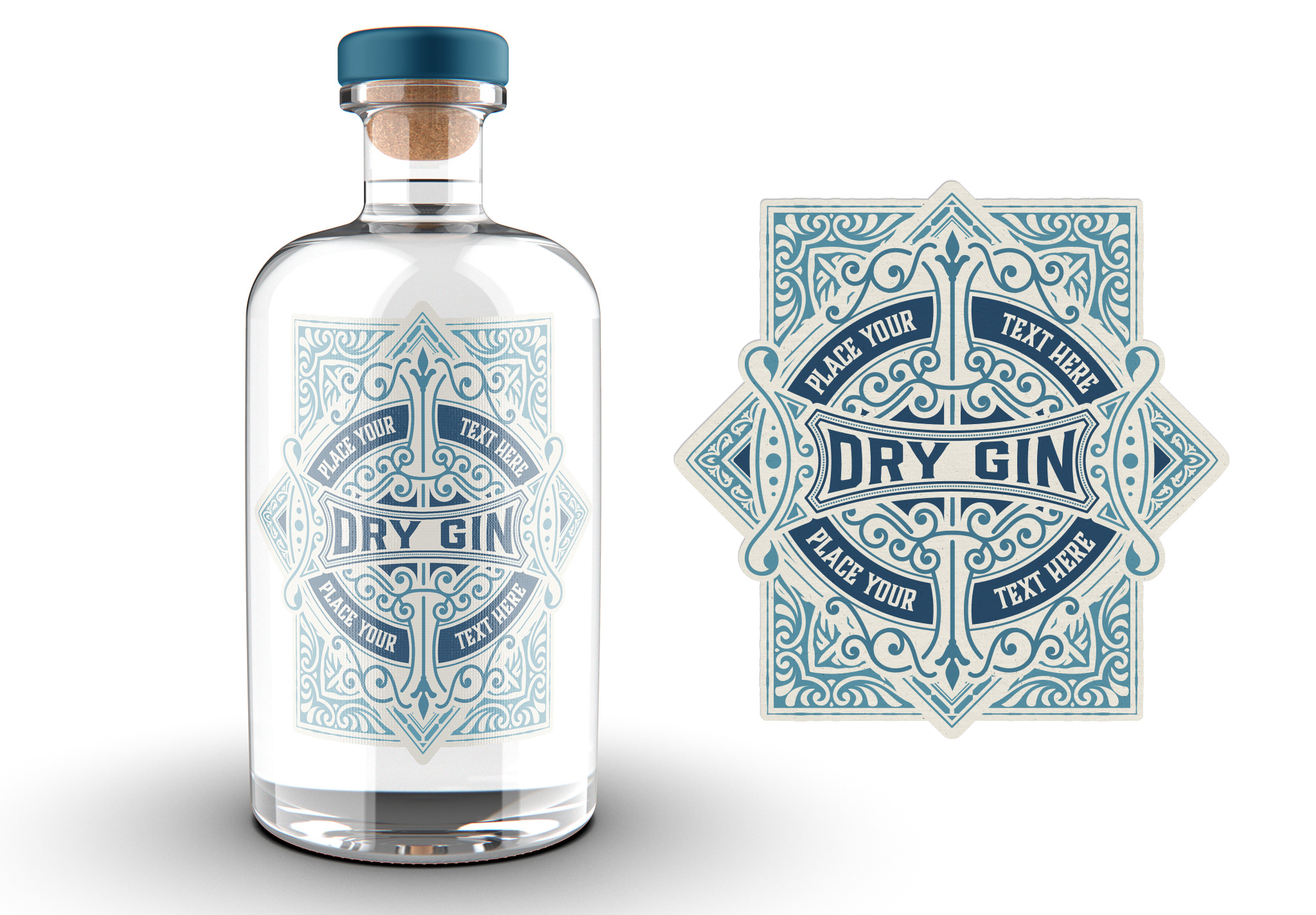 Liquor Bottle Packaging Label | Flyer Templates ~ Creative Market