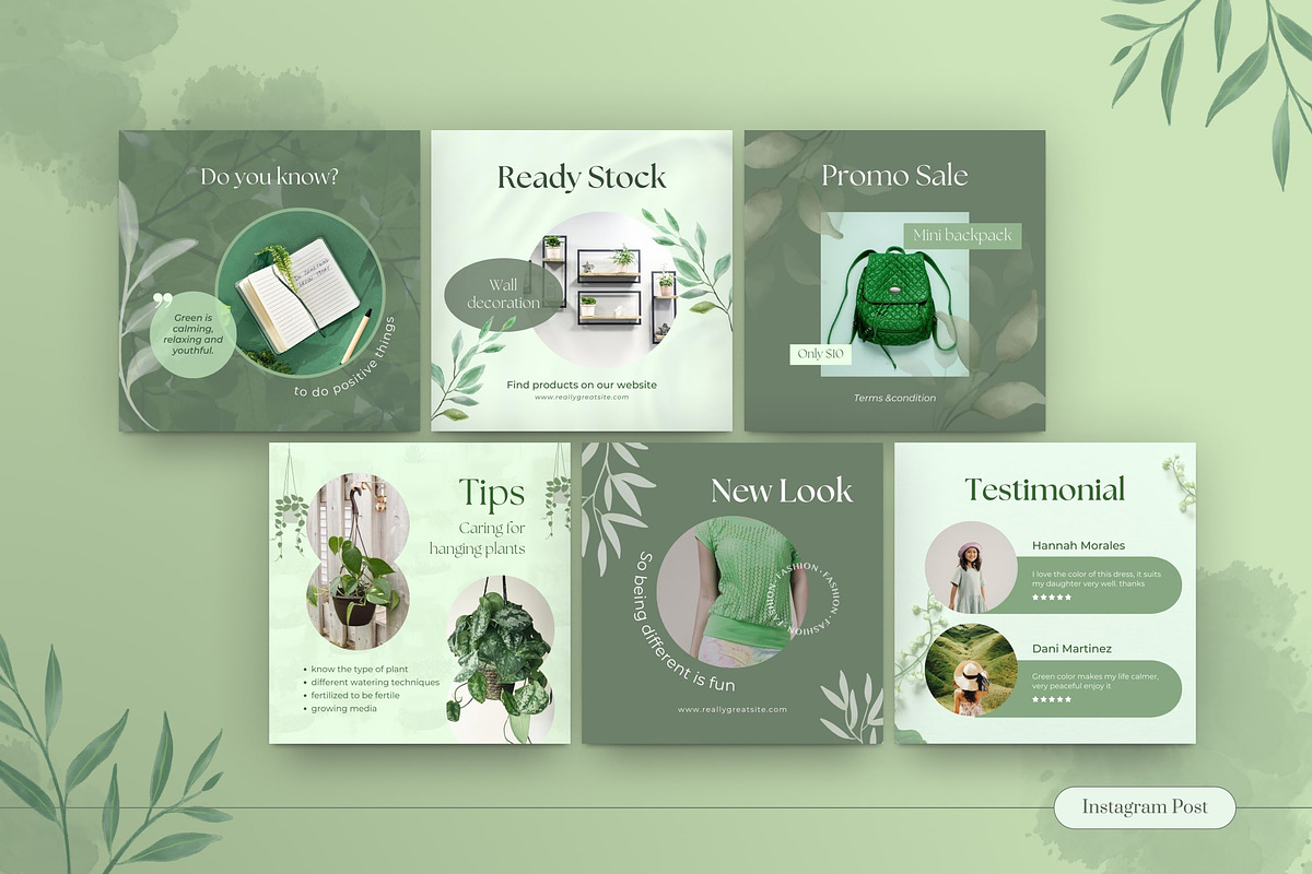 Green Life 3in1 Canva Template
