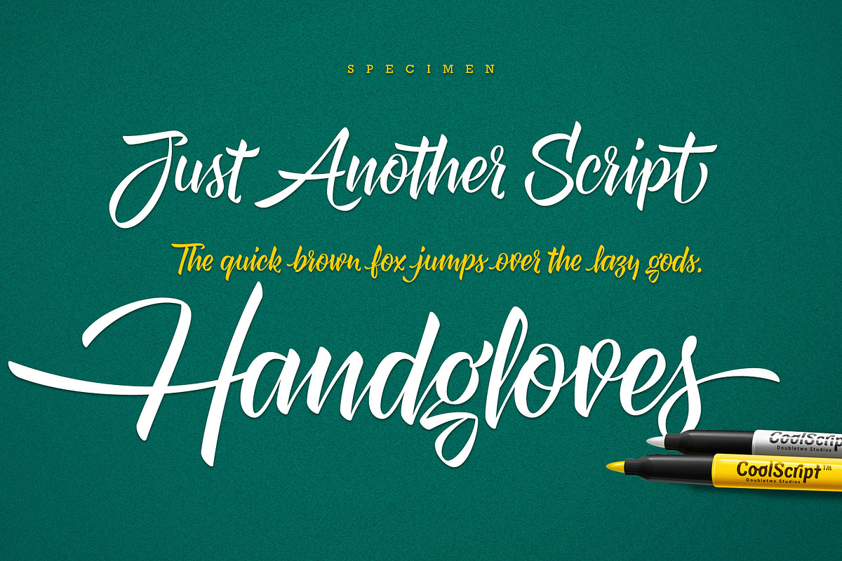 XXII Cool Script, a Script Font by Doubletwo Studios