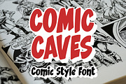 Comic Caves - Comic Style Font, a Symbol Font by AQR Studio