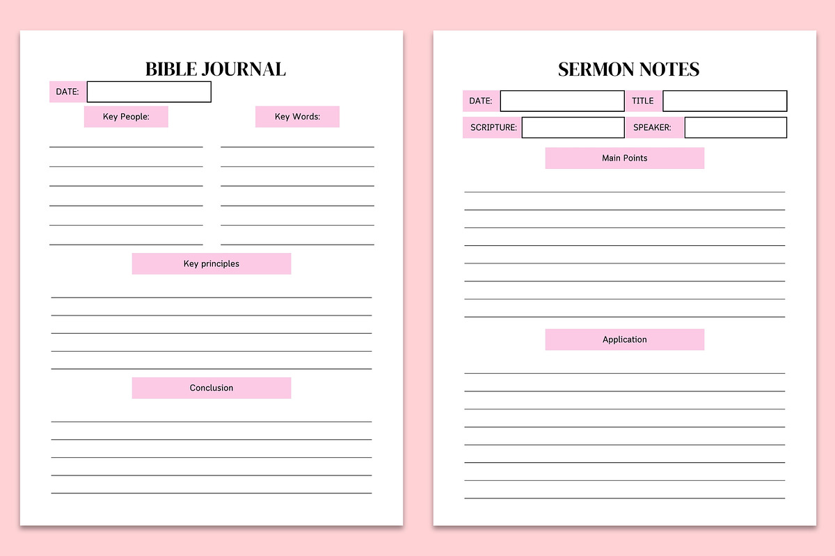 Editable Prayer Journal Canva