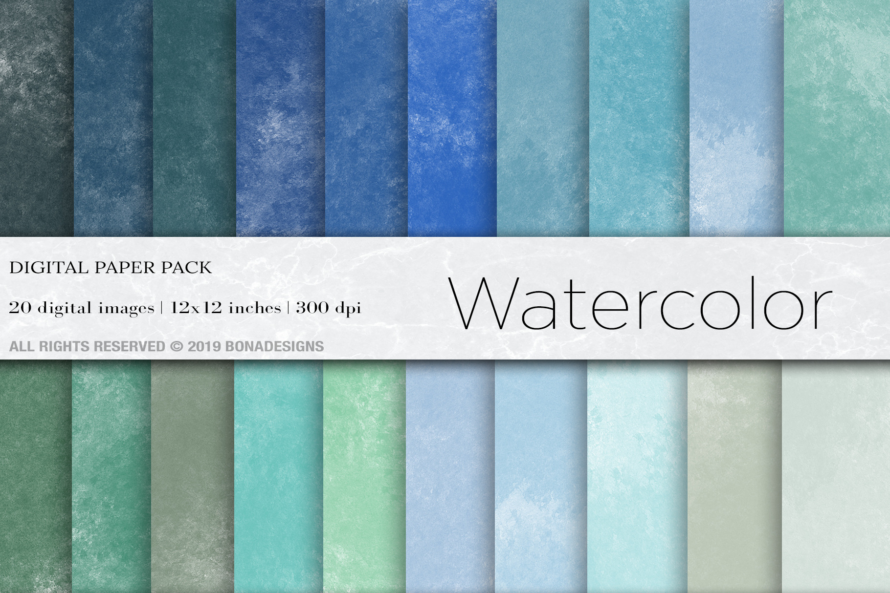 Watercolor Digital Papers,Background, a Texture Graphic by BonaDesigns