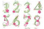 Clipart Numbers in Green AMB-870, an Object Graphic by AMBillustrations