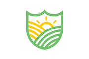 farm shield logo, a Branding & Logo Template by ZHR Creative
