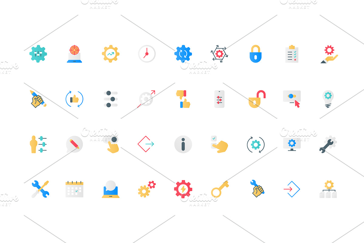 Gears of operation and settings, an Object Illustration by Lemberg Vector