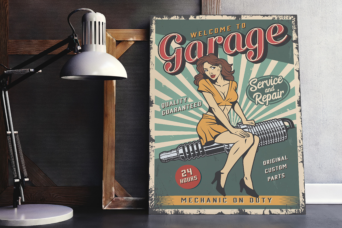 Pinup Retro Posters, a Person Illustration by DGIM studio