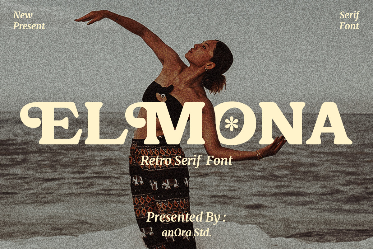 Elmona | Retro Serif Font, a Serif Font by anOra.std | Creative Market
