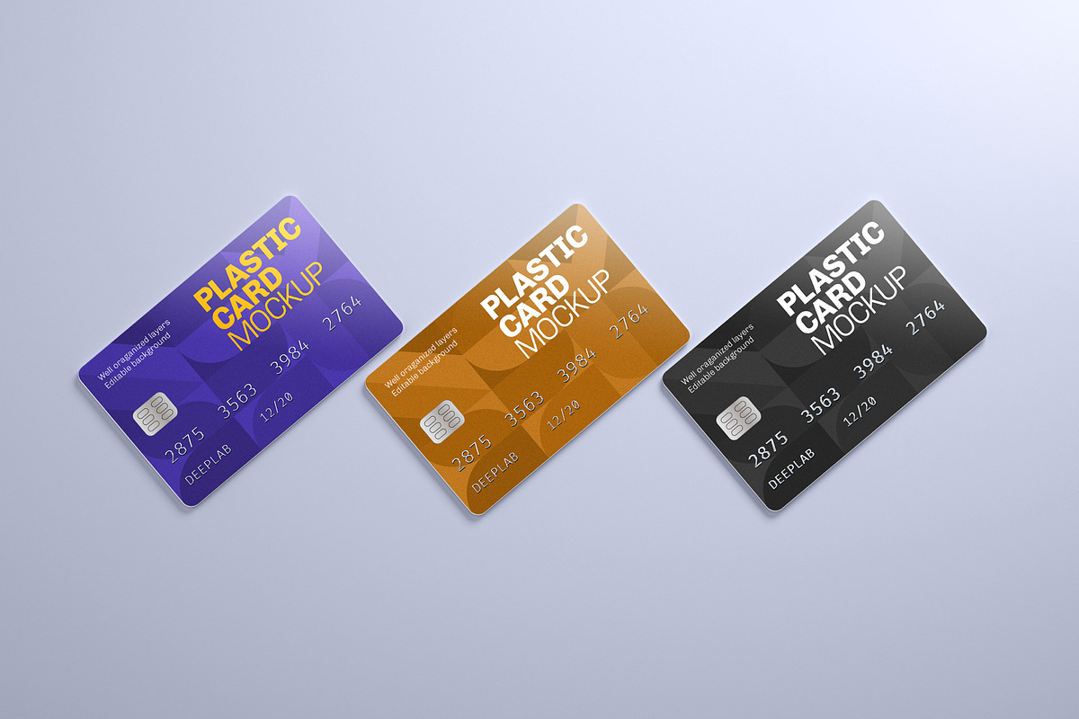 Plastic Card Mockup | Credit Card, a Print Template by Deeplab