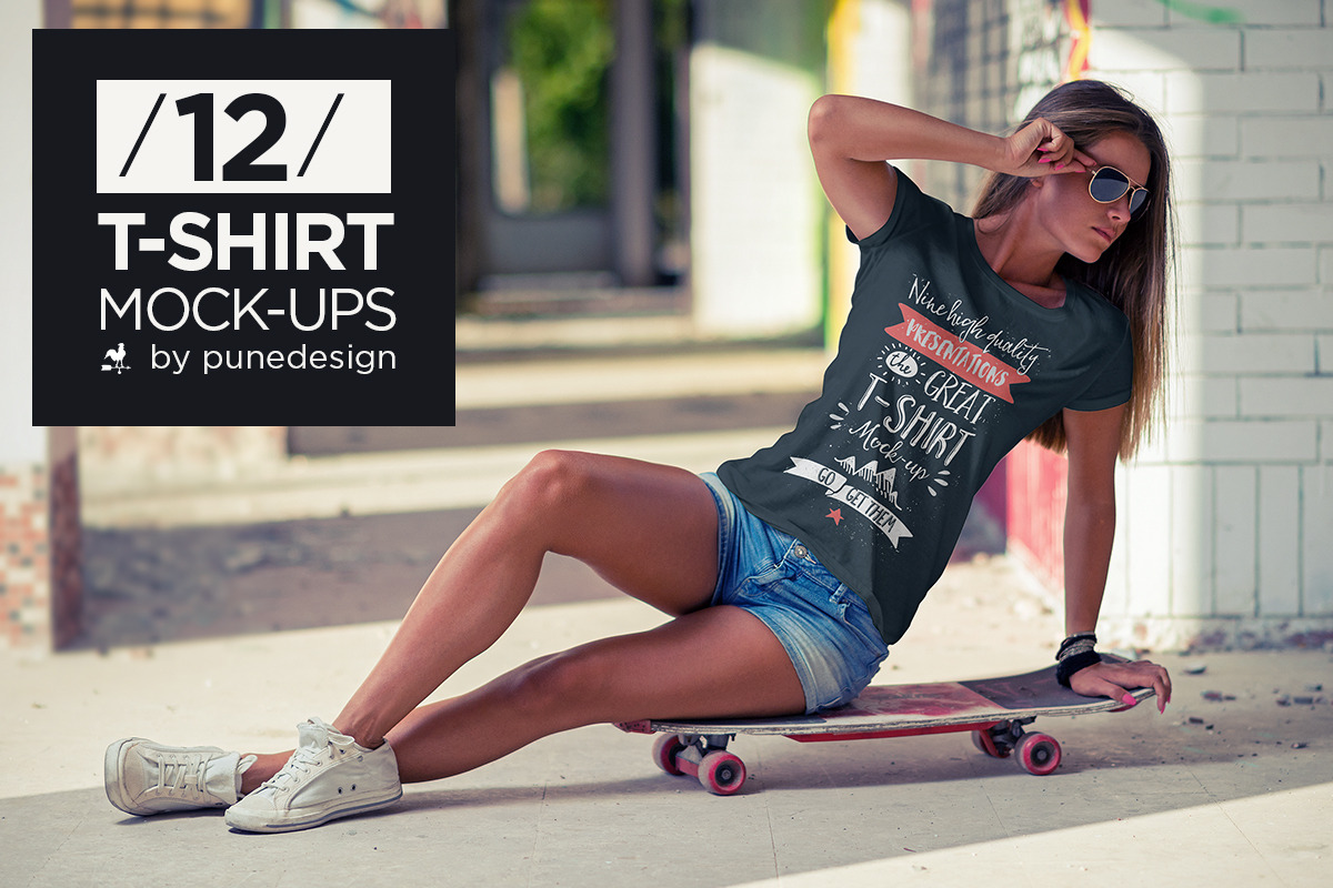 T-Shirt Mock-Up Vol.1, a Shirt Mockup by PuneDesign