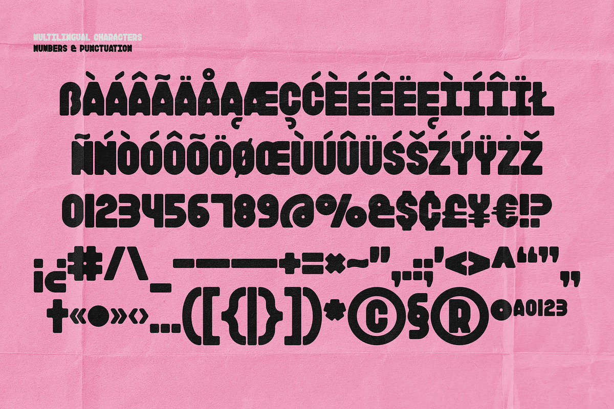 Inky Ripples - Creative Font, a Symbol Font by Gleb Guralnyk