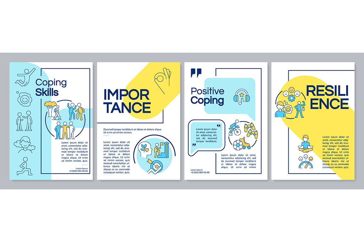 Positive coping skills for teenagers, a Brochure Template by IMG Visuals