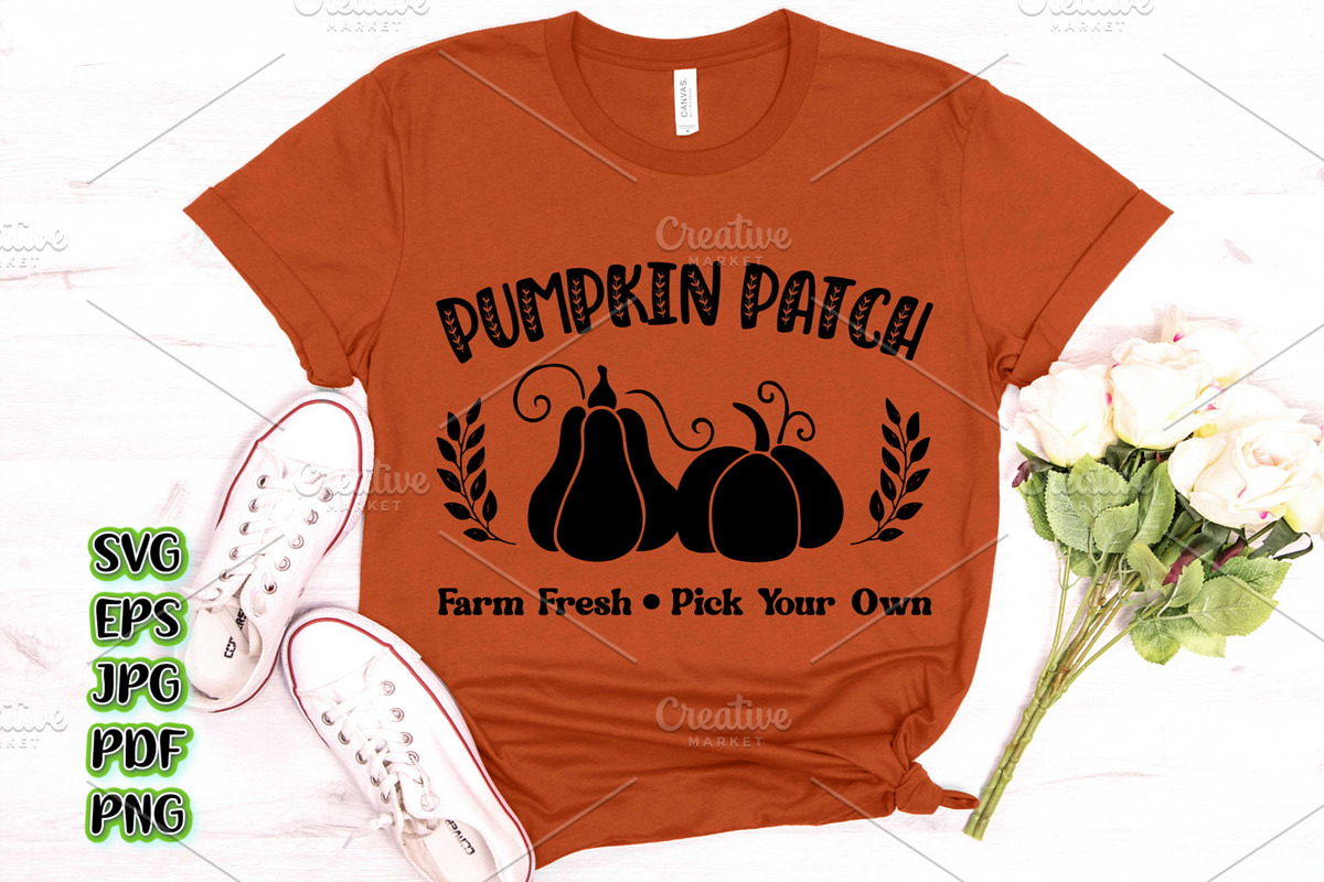 PUMPKIN PATCH FARMHOUSE SIGN SVG PNG, an Illustration by ...
