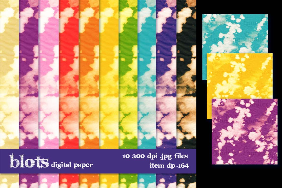 Blots textured digital paper, a Texture Graphic by Laureling Studios