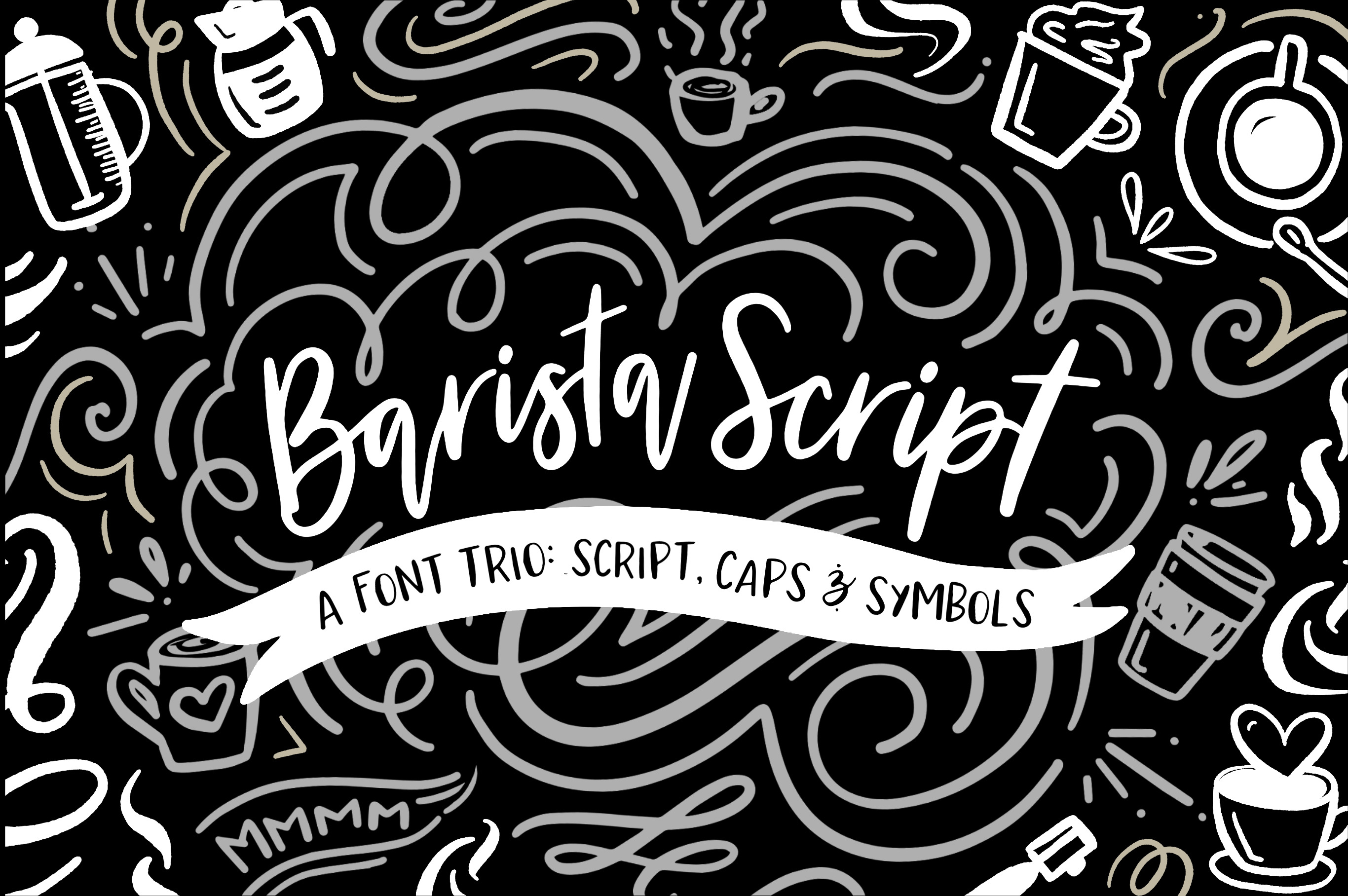 Barista Script, a Script Font by jennyhighsmith