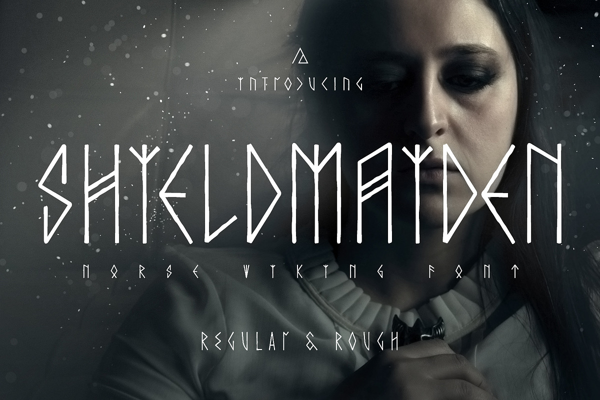 Shieldmaiden - Norse Viking Font, a Font by Aurora Graphics | Creative ...