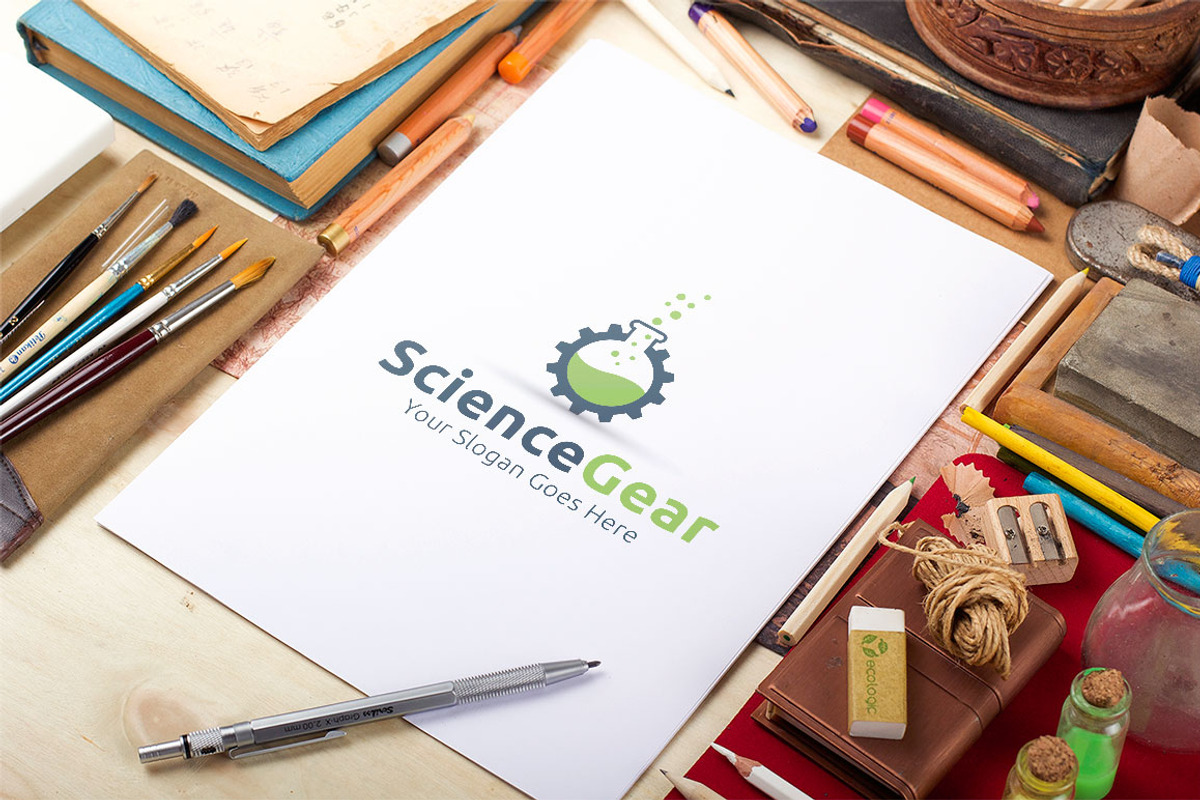Science Gear Logo, a Branding & Logo Template by Dotnpix