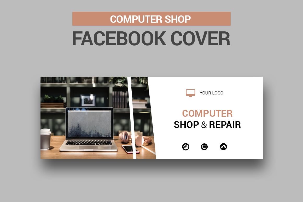 Computer Shop Facebook Cover - SK, a Social Media Template by UNIK Agency