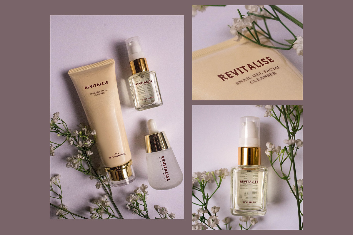 Cosmetic Logo Mockup, a Packaging Mockup by Naveera Aftab