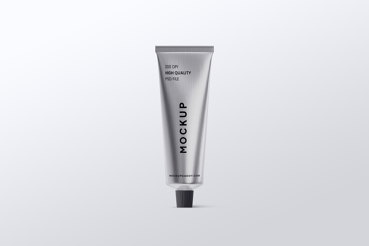 Metallic Tube Mockup, a Packaging Mockup by Mockupdaddy