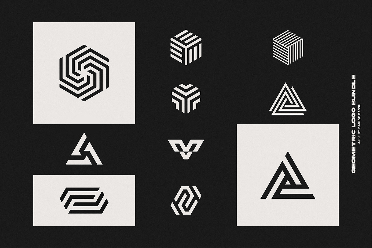 Geometric Logo Bundle, a Branding & Logo Template by Davide Bassu