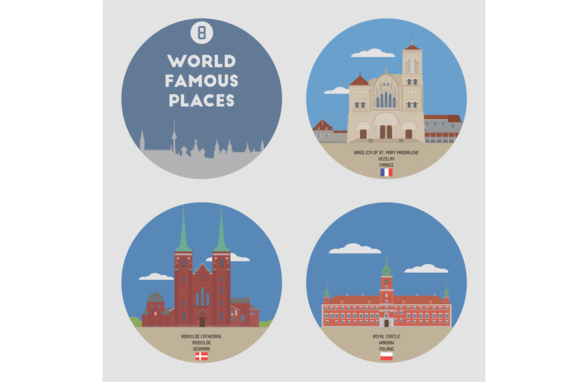 World famous places. Set 8, an Object Graphic by Stoker-13