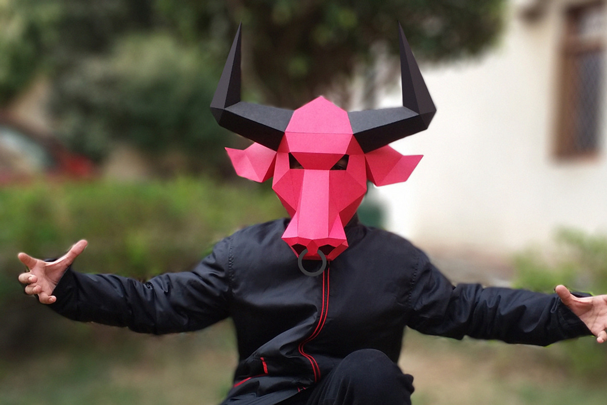 DIY Bull Mask - 3d papercrafts, a Templates & Theme by PAPER amaze