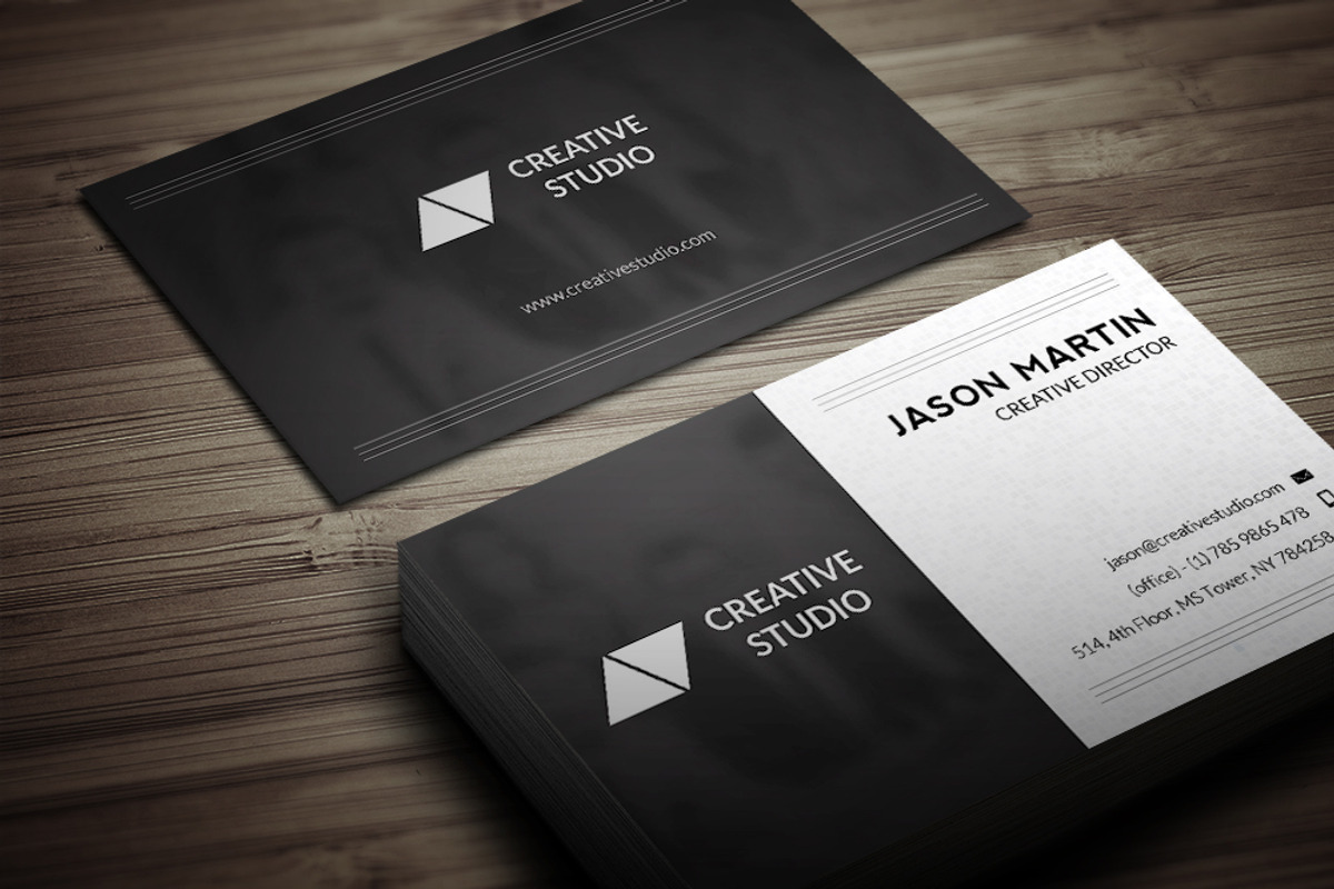 Dual Backside Business Card, a Business Card Template by bouncy