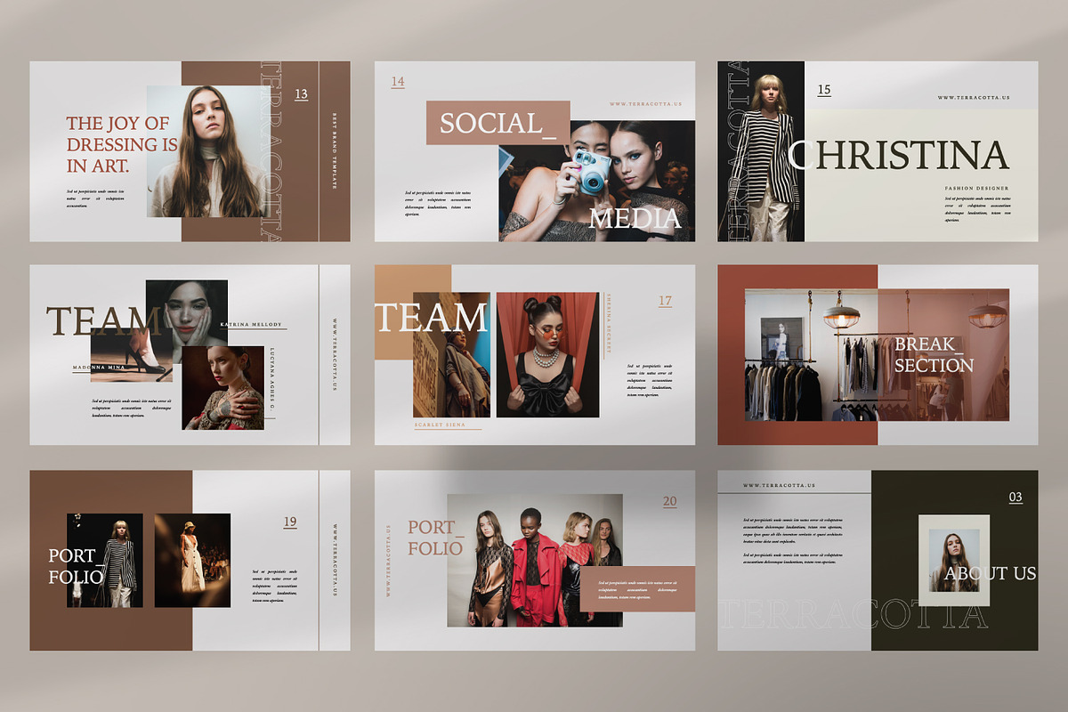 Terracotta Google Slide Presentation, a Presentation Template by ...