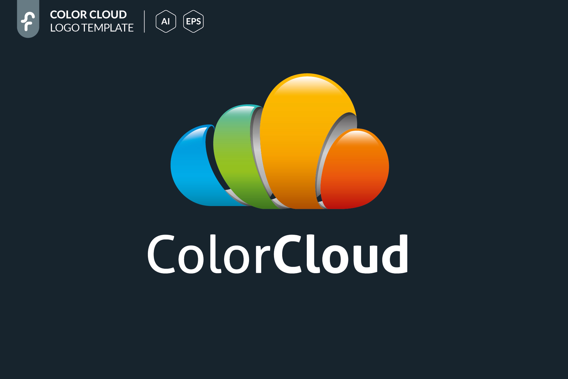 Cloud Color Logo, a Branding & Logo Template by ft.studio