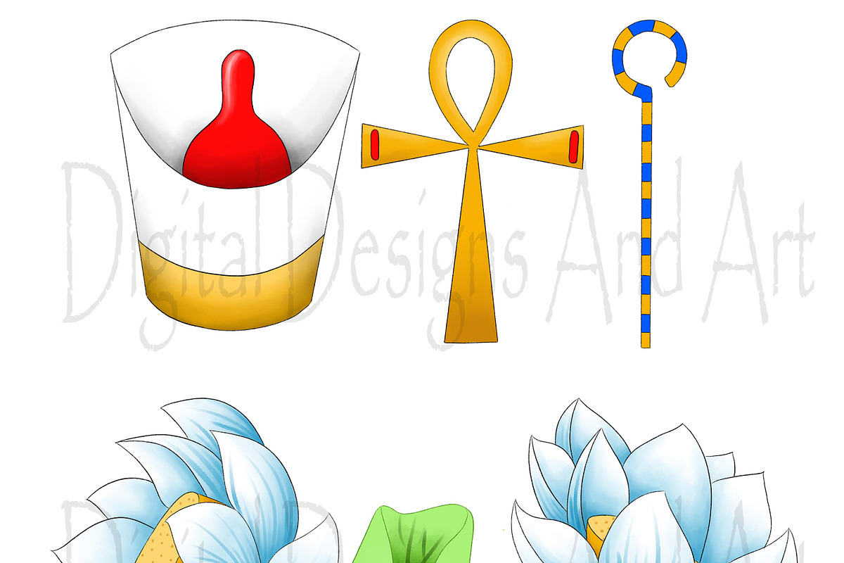 Ancient Egypt clipart, an Illustration by DarinaDigital | Creative Market